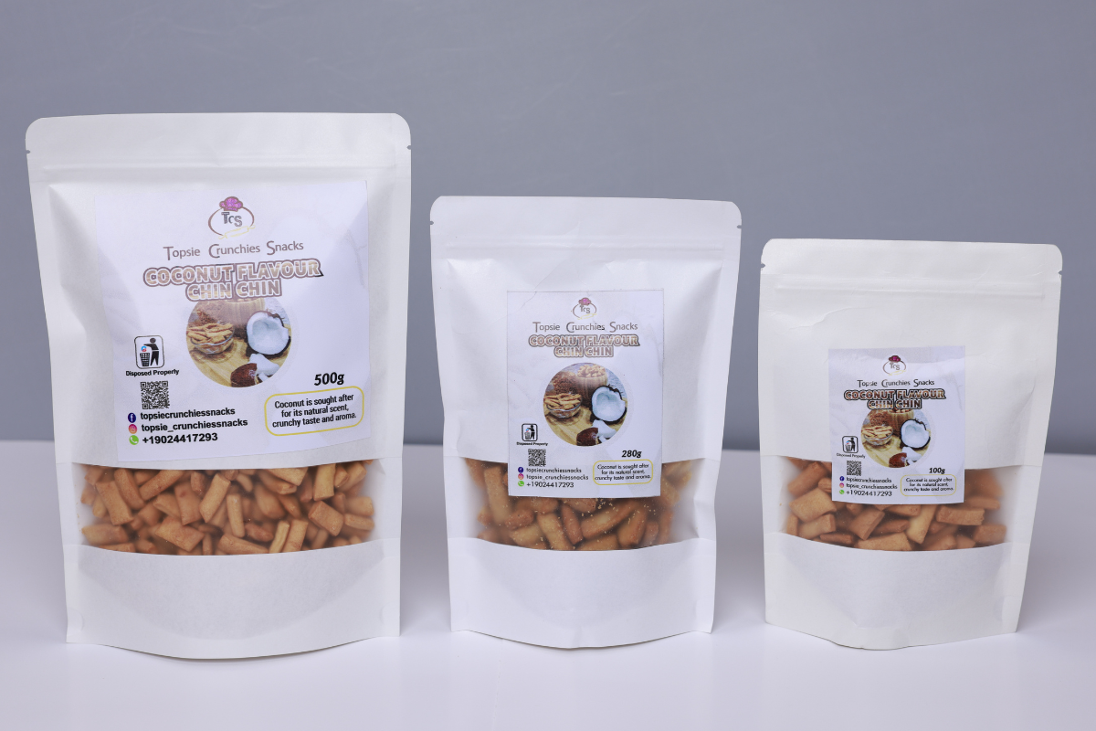 Coconut Chinchin – Topsie Crunchies Snacks Inc